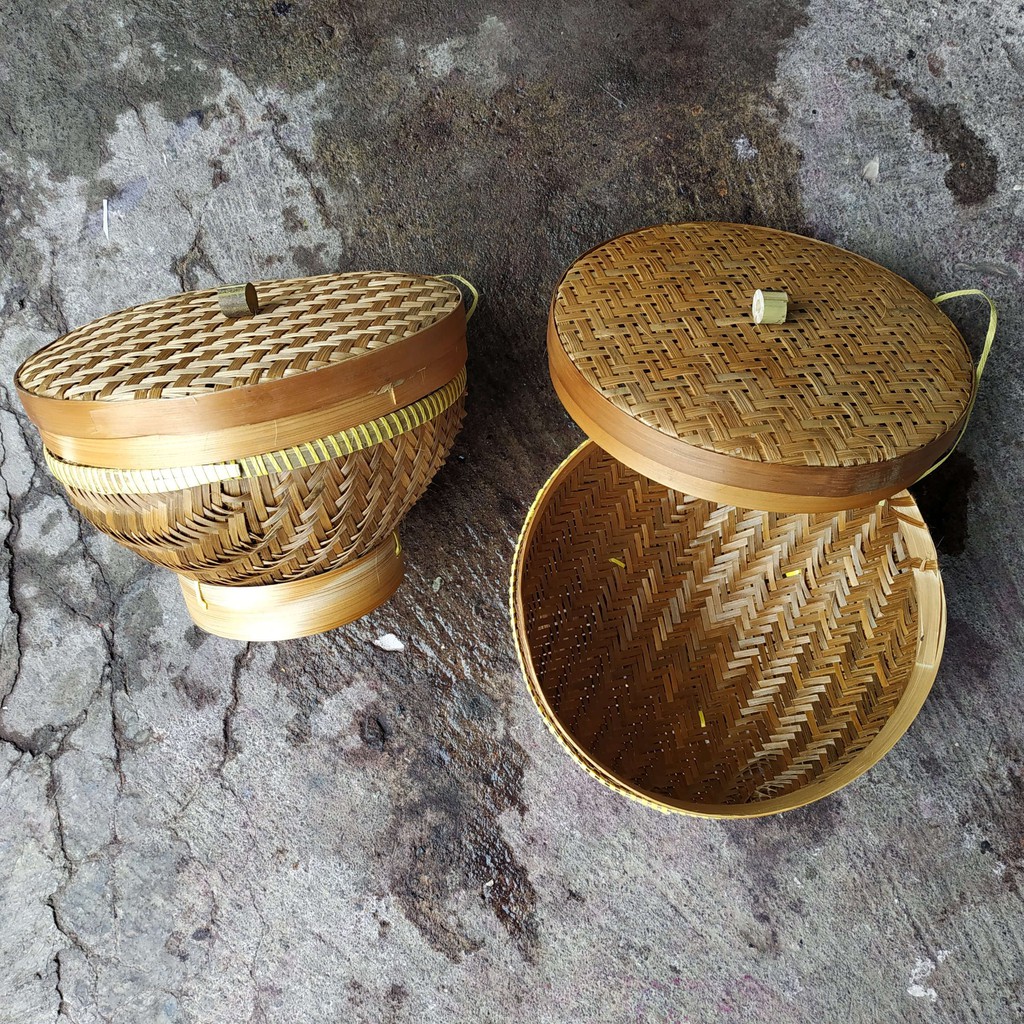 Jual CETHING D 20CM | wakul nasi tradisional tempat nasi dari bambu ...