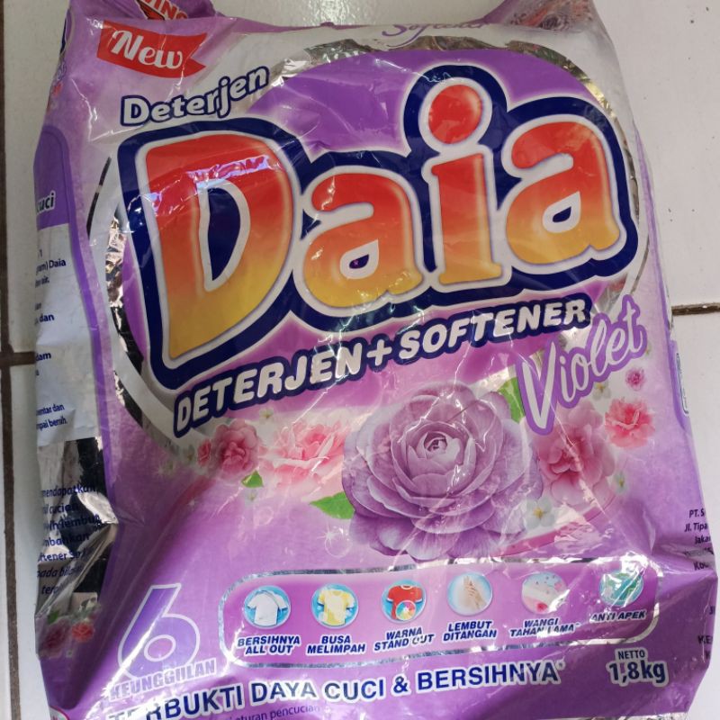 Jual Daia Deterjen & Softener Violet 1.8kg | Shopee Indonesia
