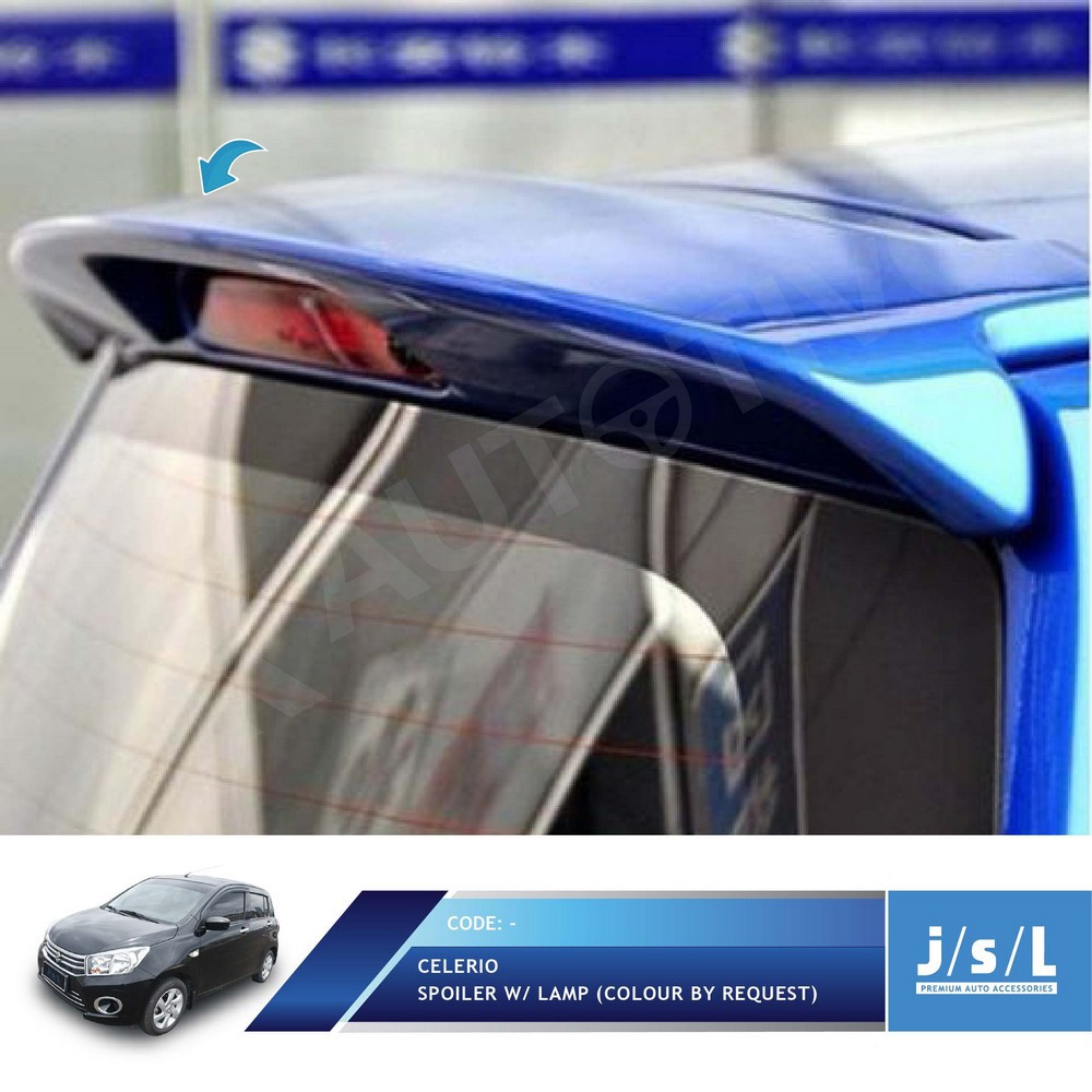 Jual Suzuki Celerio Spoiler Lampu Warna Sesuai Pesanan Topi Mobil JSL ...