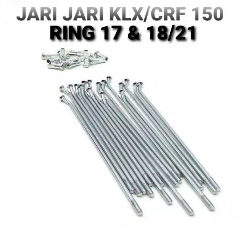 Jual Ruji Chrome Crf/KLX Ring 17/17, Ring 18/21 set Depan Belakang ...