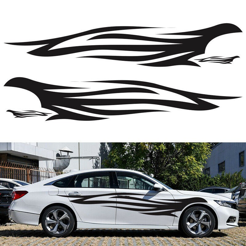 Jual Stiker Mobil Striping Flame Fire Tribal - Car Sticker | Shopee ...