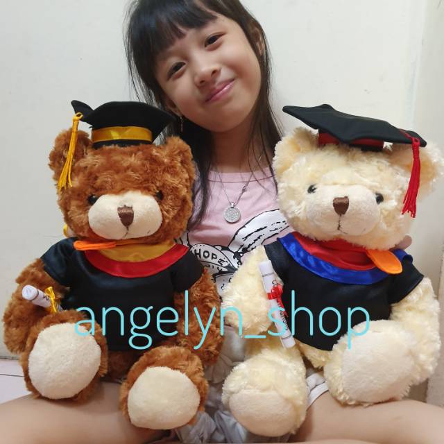 Jual Boneka beruang wisuda toga teddy bear gradution ceremony import ...