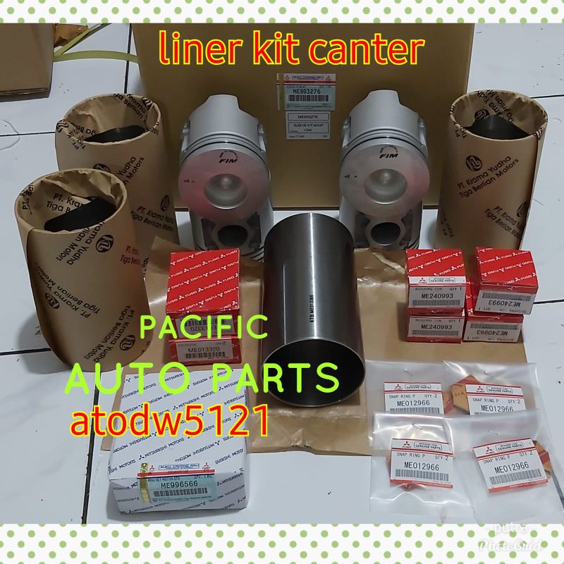 Jual liner kit set boring set canter ps125t | Shopee Indonesia