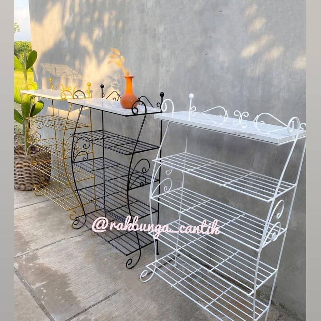 Jual R11-RAK BUNGA STANDING POT MINIMALIS SUSUN BESI RAK SEPATU SUSUN ...
