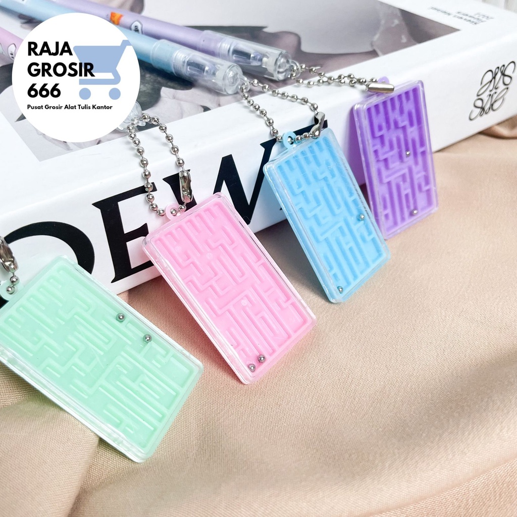 Jual Pulpen gantungan mainan maze labirin pena pen kado unik kid toys ...