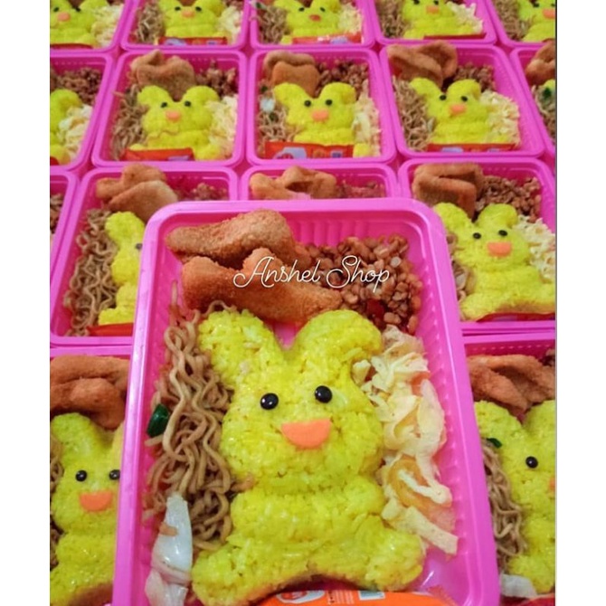 Jual Nasi bento Paket Ceban/Nasi kuning/Nasi Karakter/Cathering/Nasi ...