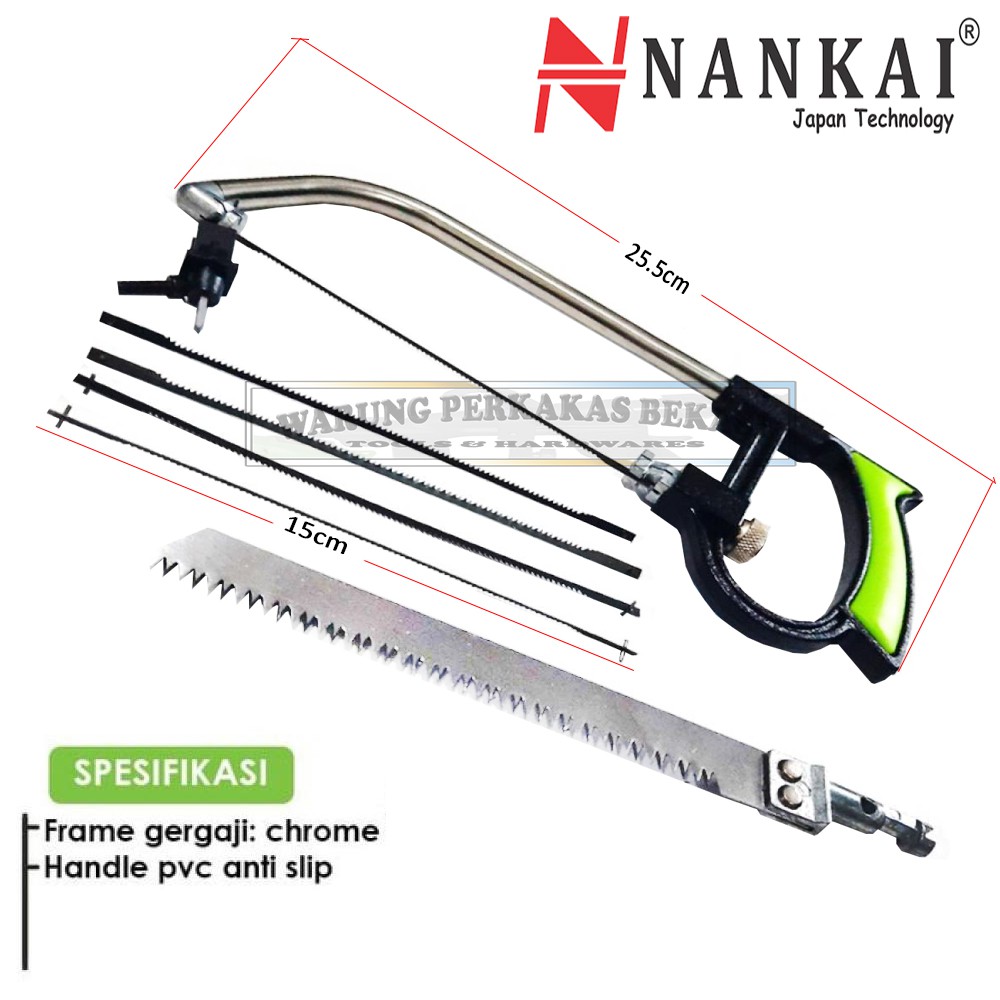Jual Nankai Mini Gergaji Multifungsi Dengan 6pcs Set mata Gergaji Kayu ...