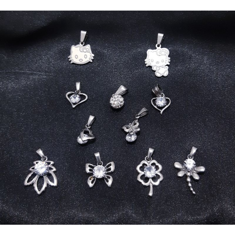 Jual Liontin TITANIUM Silver Anti Karat (Pemakaian setiap hari ...