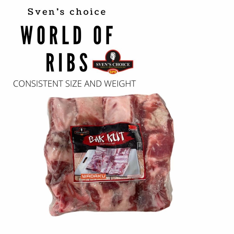 Jual DAGING BABI bakut Sven's choice paikut Small cut 500g PREMIUM RIBS ...