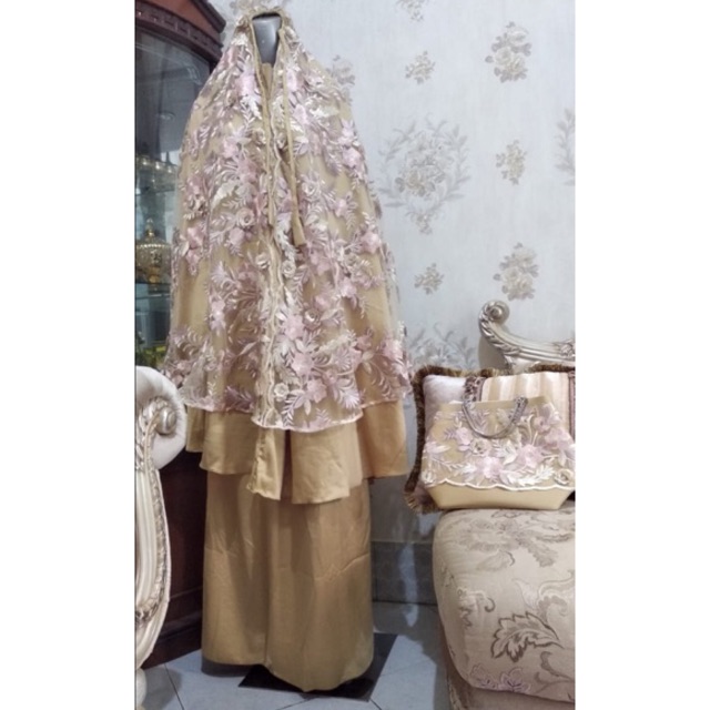 Jual MUKENA ALGANI 3D TIMBUL HANDMADE BY YUMI_MIYU HIJAB | Shopee Indonesia