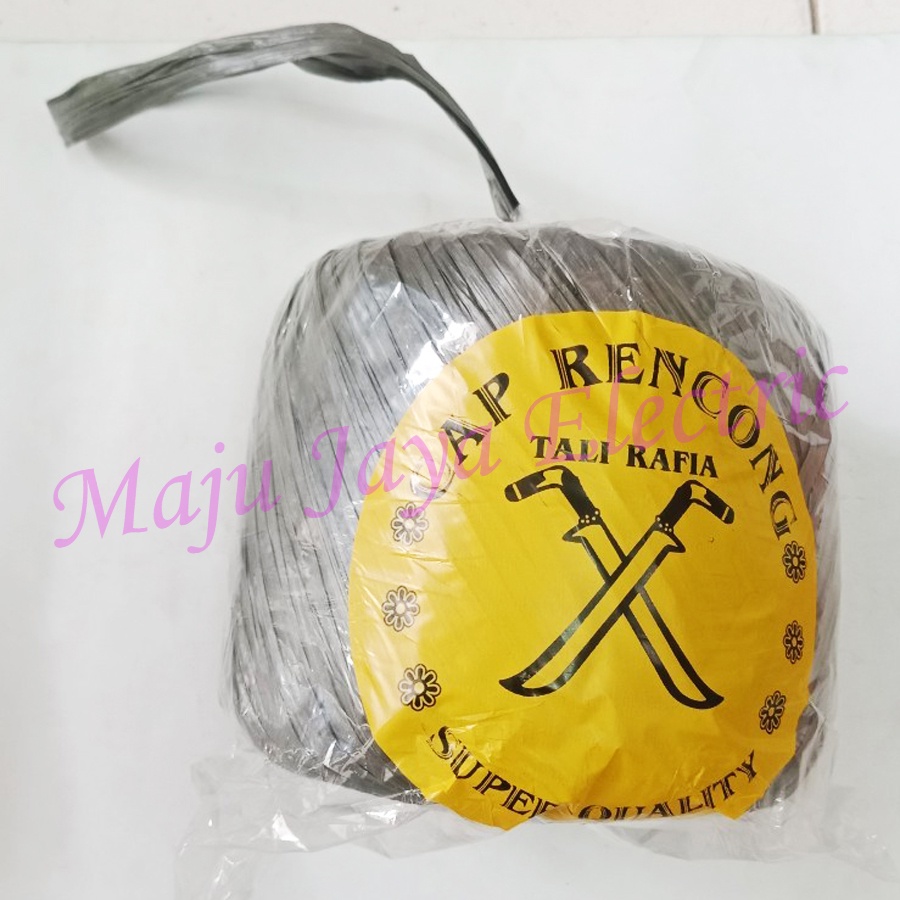 Jual Tali Rafia Hitam Plastik 1 Kg Kilogram Gulungan 1000 Gr Gram 1Kg ...