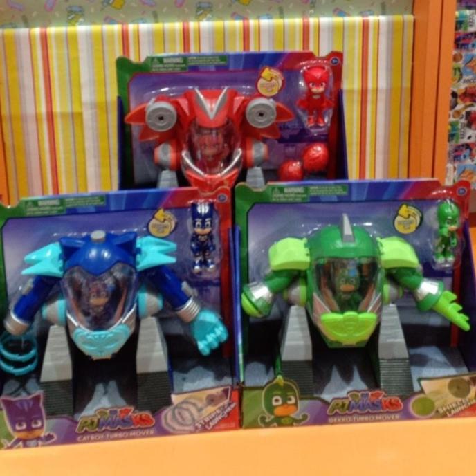 Jual Mainan anak PJ Mask Original Robot Turbo Mover Catboy Gekko Owl ...