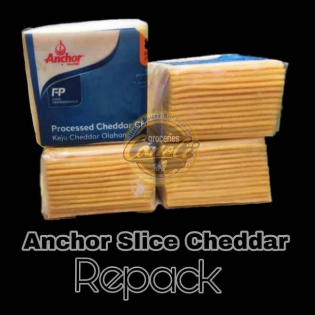 Jual Anchor Red Cheddar Cheese 28 Slice Repack l Keju Slices Anchor Red ...