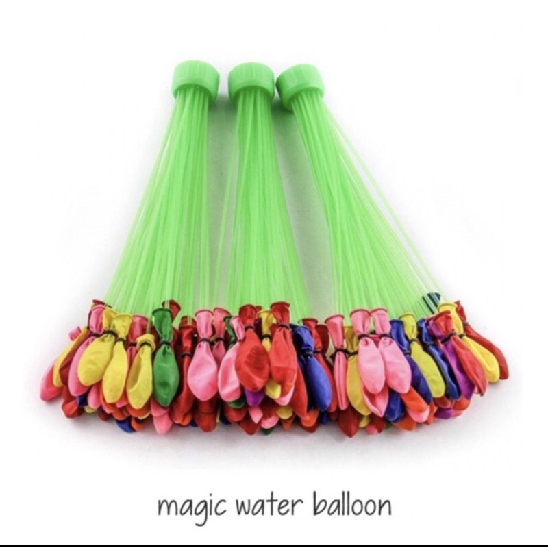 Jual MAGIC WATER BALLOON mainan sensori (1 set 3 ikat) | Shopee Indonesia