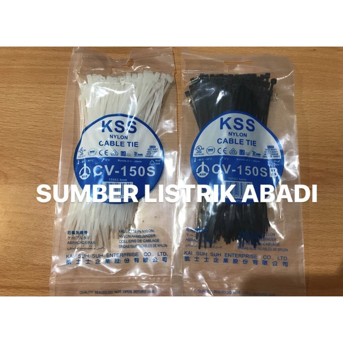 Jual KSS Cable Tie / Kabel ties / pengikat kabel 15 cm KSS CV 150S | Shopee Indonesia
