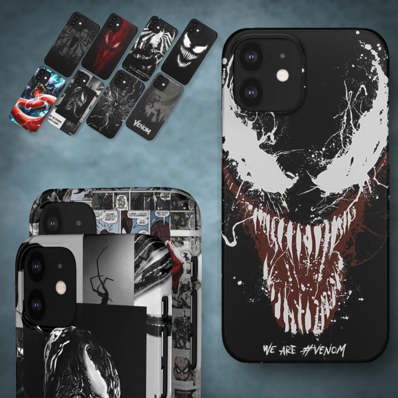 Jual All Marvel Venom Black Spiderman Superhero Soft / Hard / Mirror ...