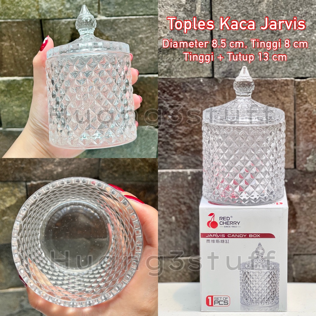 Jual Toples Kristal Kaca / Glassware Jar Crystal Candy Jar / Toples ...