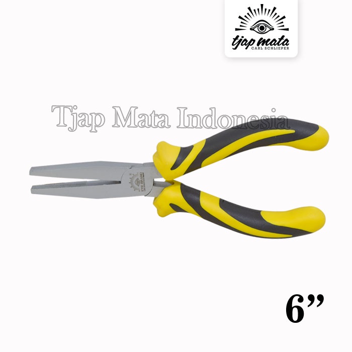 Jual TJAP MATA / CAP MATA Tang lancip Flat / Gepeng 6" (TPR Grip ...