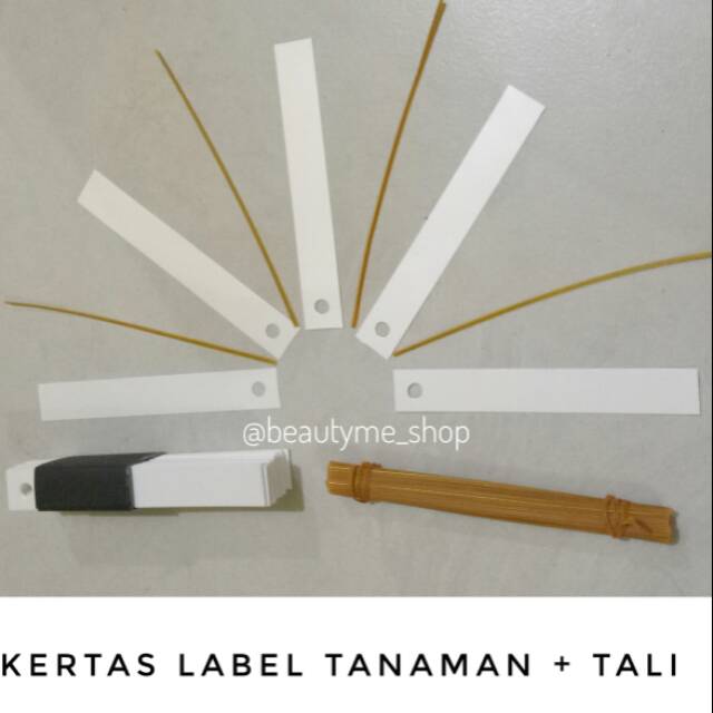 Jual Kertas Label Nama Tanaman Waterproof Dengan Tali Pengikat / Name ...