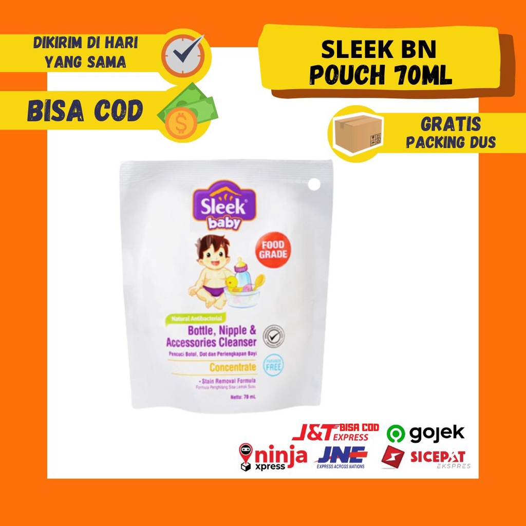 Jual SLEEK Bottle Nipple CLEANSER 70 ml - Sabun Cuci Botol Dot Bayi ...