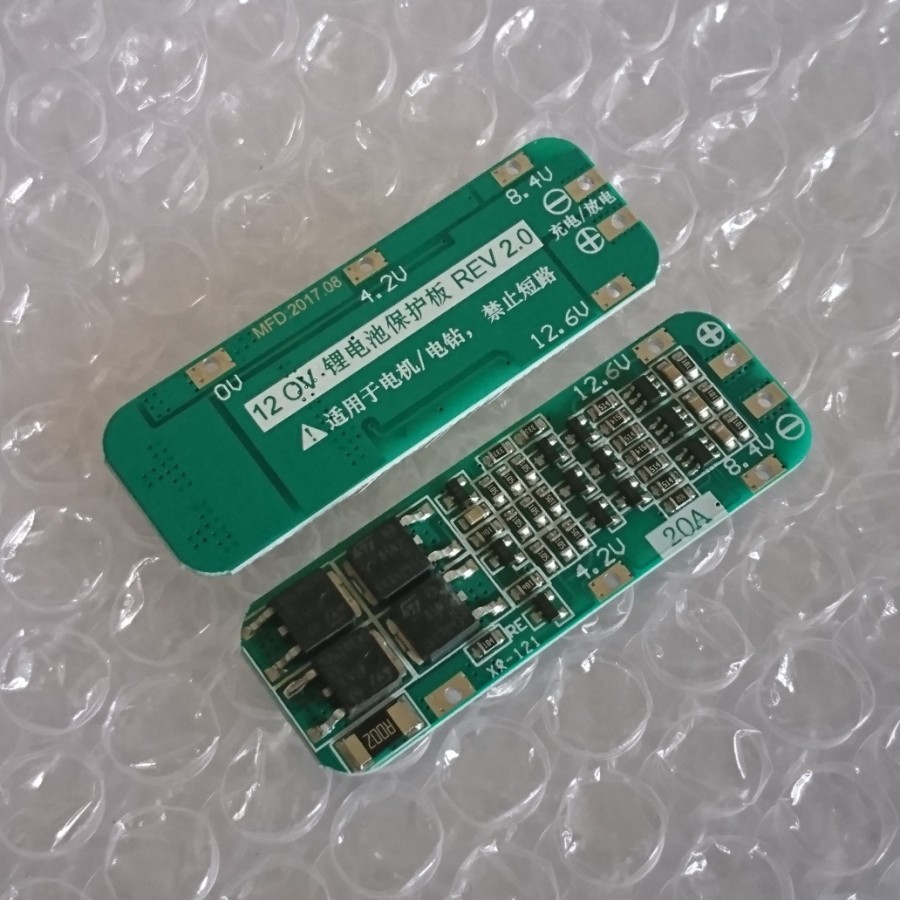 Jual BMS 3S 12V 20A 18650 Li-Ion Protection Board Charger Module Modul ...