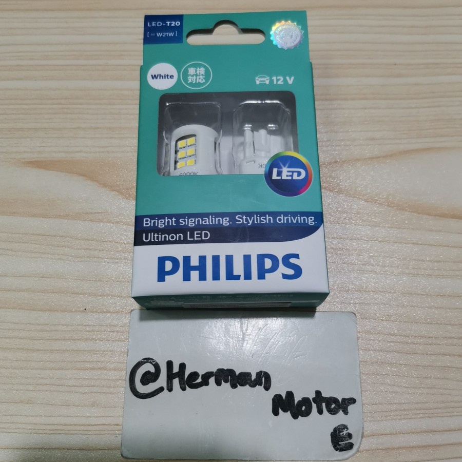 Jual Lampu stop mundur Tail colok kaki1 - Philips Ultinon Led - T20 ...
