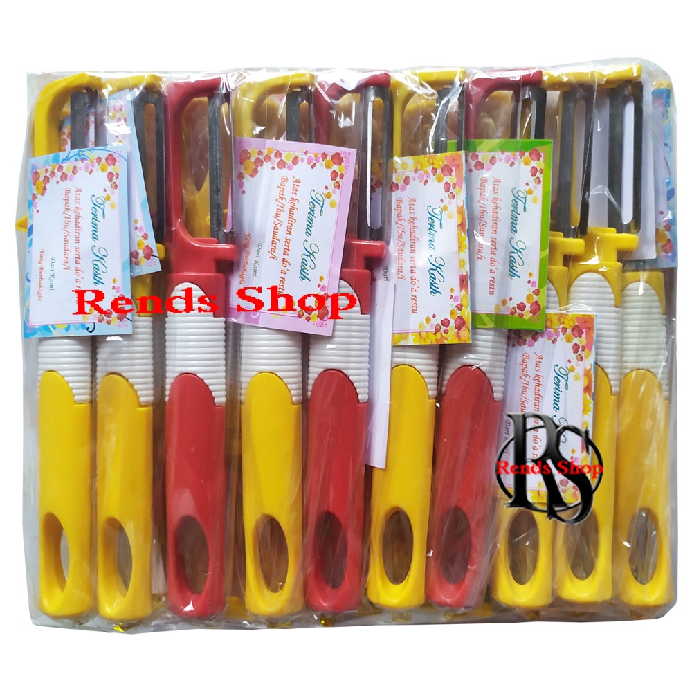 Jual Souvenir 100 Pcs Serutan Besar + KUT Pisau Buah Kemasan Plastik ...
