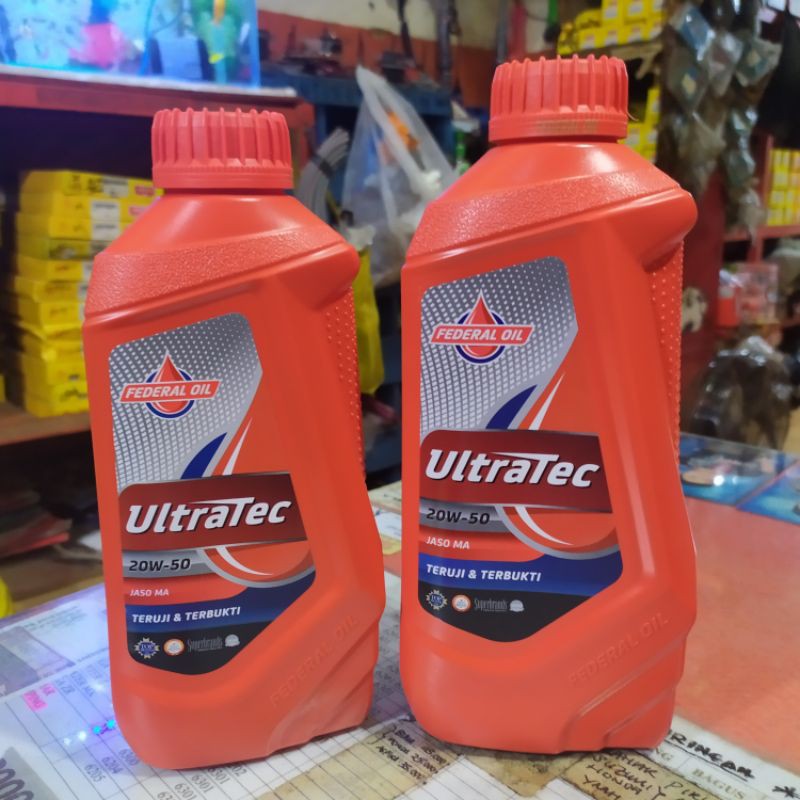 Jual FEDERAL OIL ULTRATEC 4T SUPREME 0,8 L & 1 L SAE 20W-50 JASO MA OLI ...