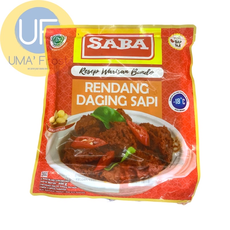 Jual SABA RENDANG DAGING SAPI 400GR | Shopee Indonesia