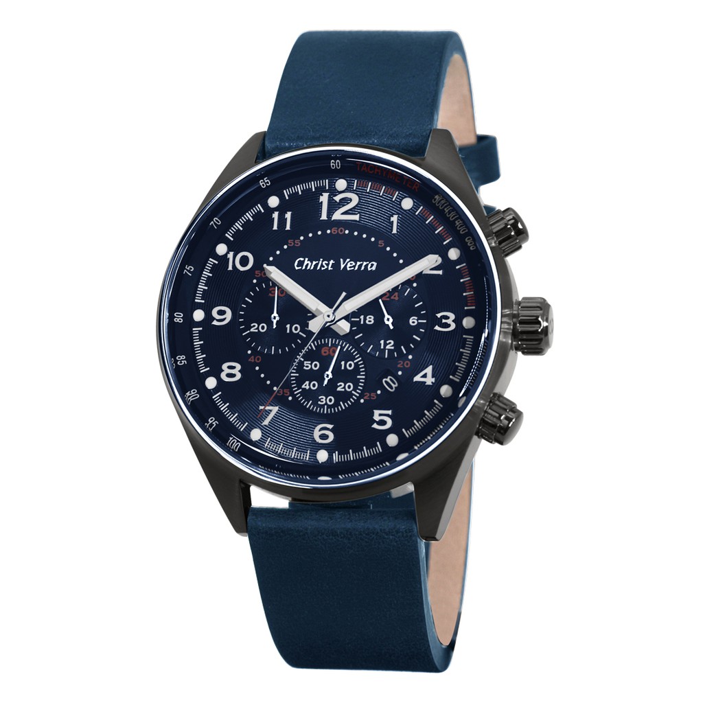 Jual Christ Verra Men's Watches CV 71176G-26 BLU | Shopee Indonesia