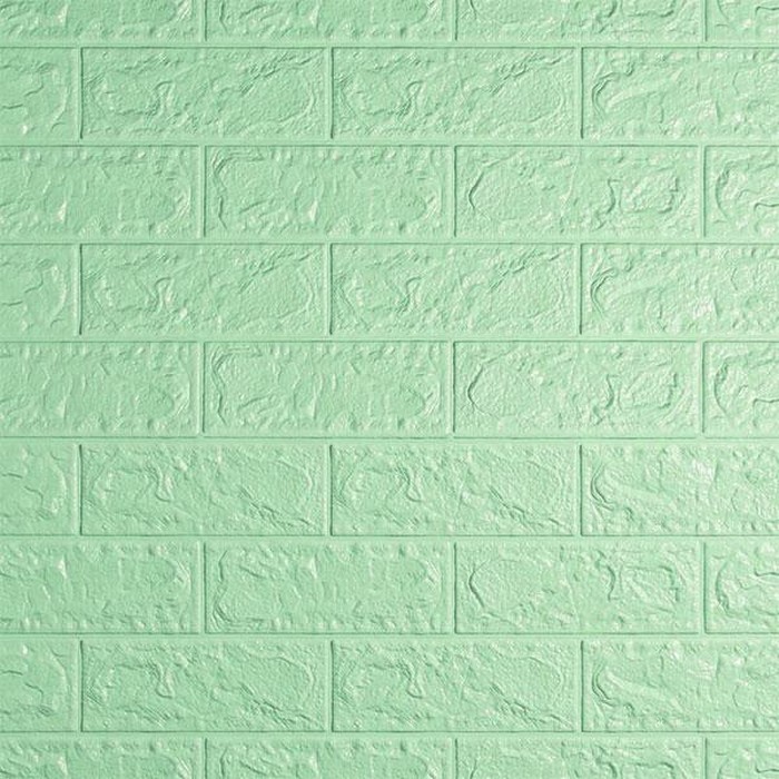 Jual WALLPAPER 3D ZT0104 BRICK FOAM TOSCA WALLPAPER DINDING BATU BATA ...