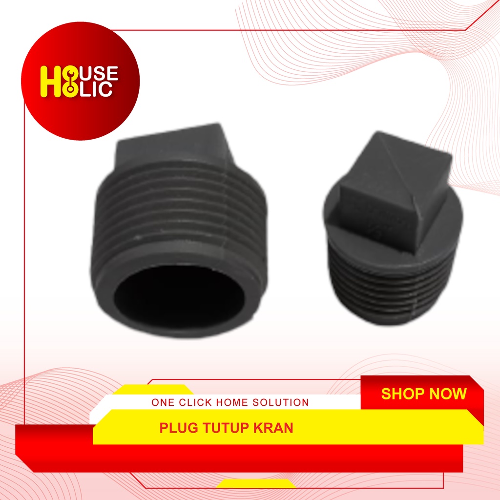 Jual Plug Pvc Tutup Sumbat Kran Keran Air Flug End Dop Drat Luar Tutup ...