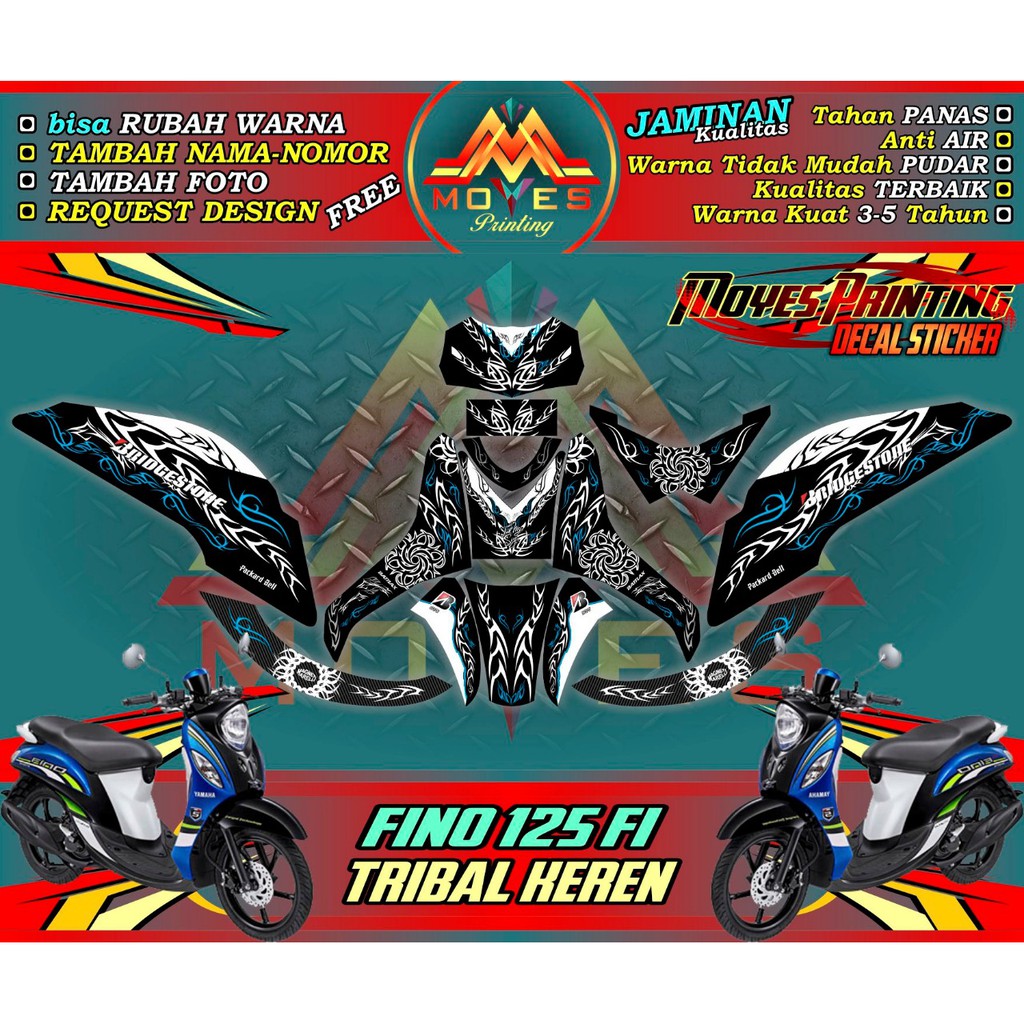 Jual Stiker Motor Fino 125 Fi Stiker Fullbody Variasi Motor Fino 125 Fi ...