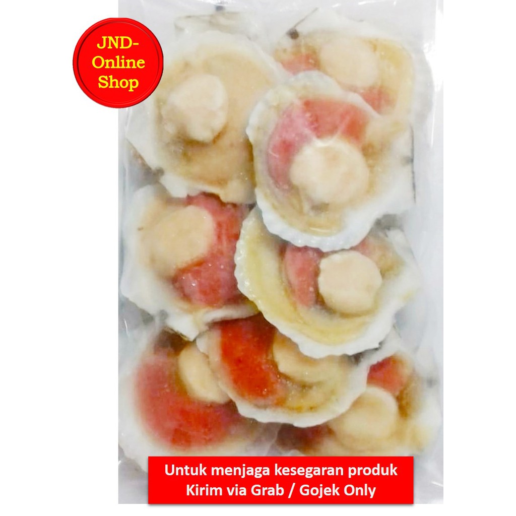 Jual Scallop HS with Roe Frozen Premium uk 1 kg | Shopee Indonesia
