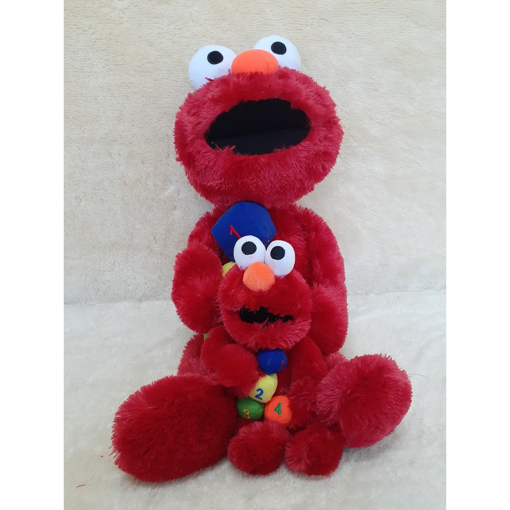 Jual Boneka Elmo Sesame Street, Elmo With Dadu, Ukuran M | Shopee Indonesia