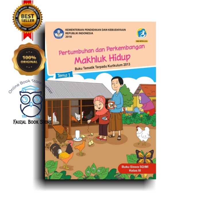 Jual Buku Tema 1 Kelas 3 SD Pertumbuhan Dan Perkembangan Makhluk Hidup | Shopee Indonesia
