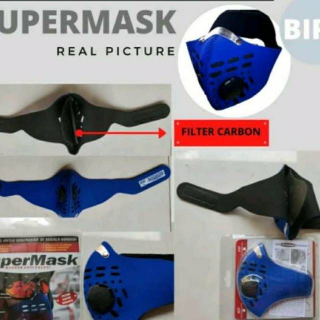 Jual Masker Motor Filter Debu Anti Polusi Udara | Shopee Indonesia