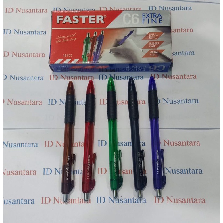 Jual Pulpen Faster C6 Extra Fine 1pcs | Shopee Indonesia