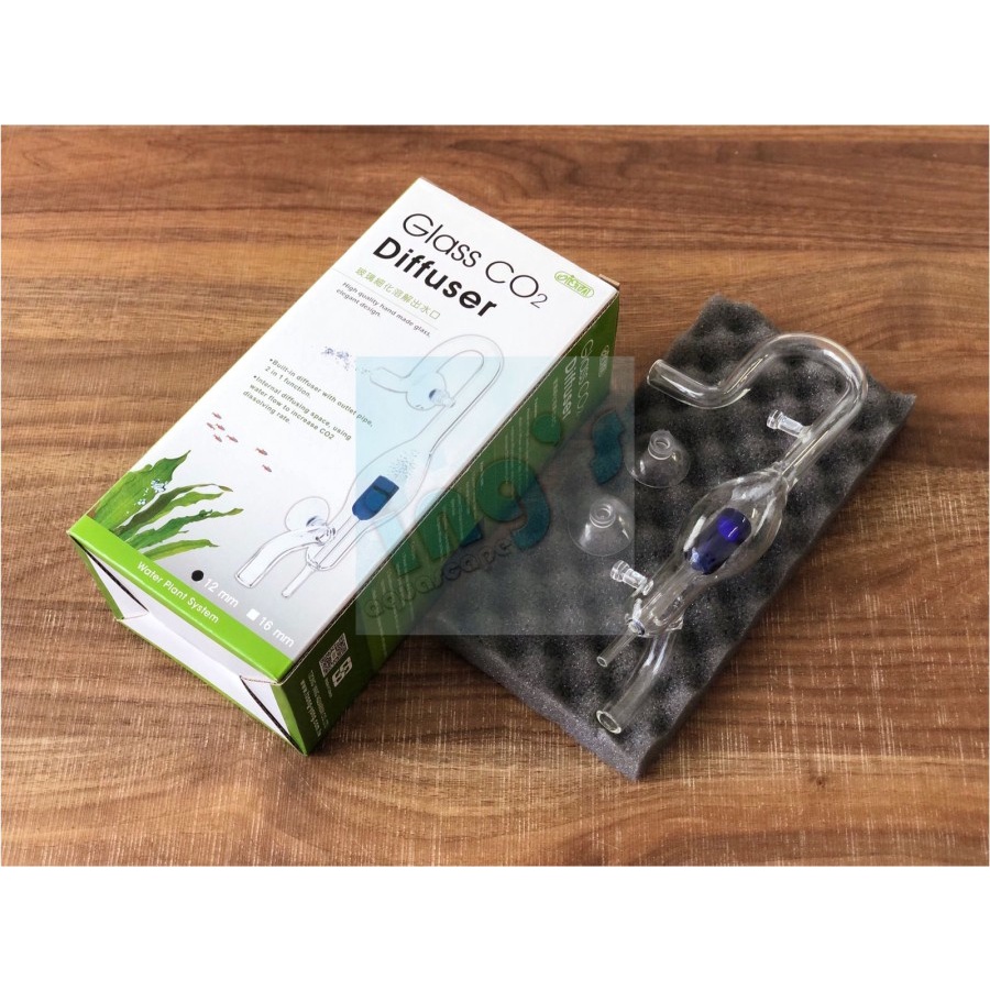 Jual Ista Inline Glass co2 Diffuser 12mm (12/16 built in Diffuser ...