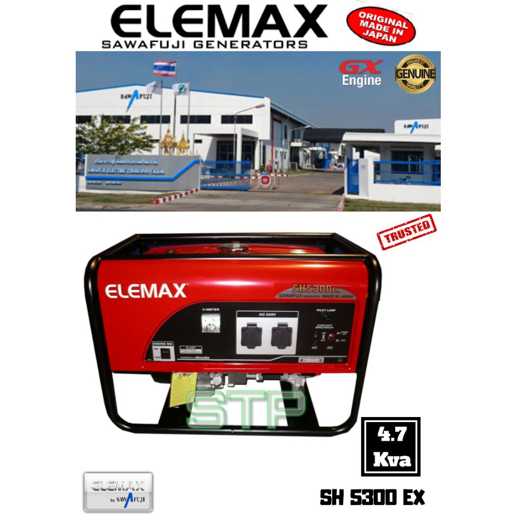 Jual Genset SH 5300 EX Honda Elemax | Shopee Indonesia