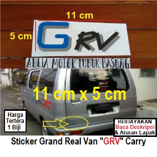 Jual sticker cutting stiker merk tulisan lambang logo grand real van ...