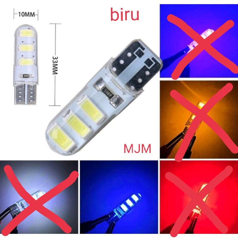 Jual LAMPU SEN LED JELLY T10 / LAMPU SENJA LED T10 bohlam jeli warna ...