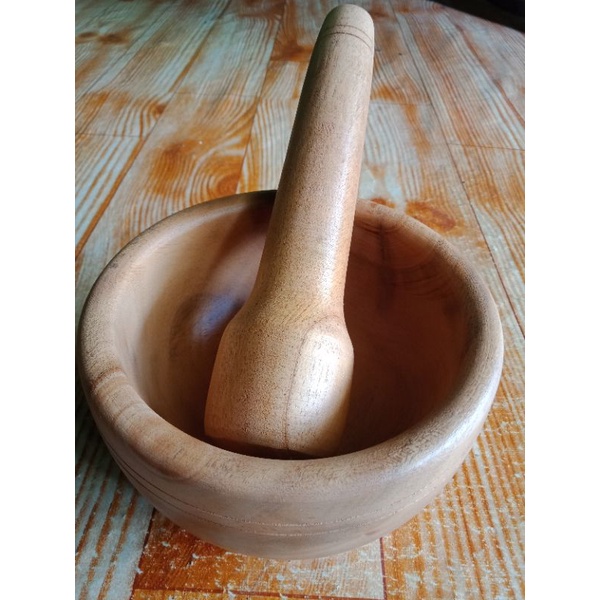 Jual cobek bumbu, lumpang penumbuk bumbu,penumbuk makanan | Shopee ...