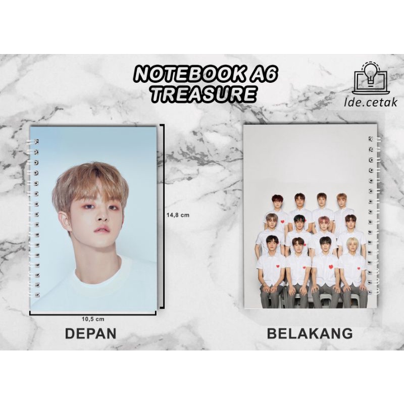Jual Notebook Treasure A6 Unofficial/ Buku Diary Notes A6 Kpop Murah ...