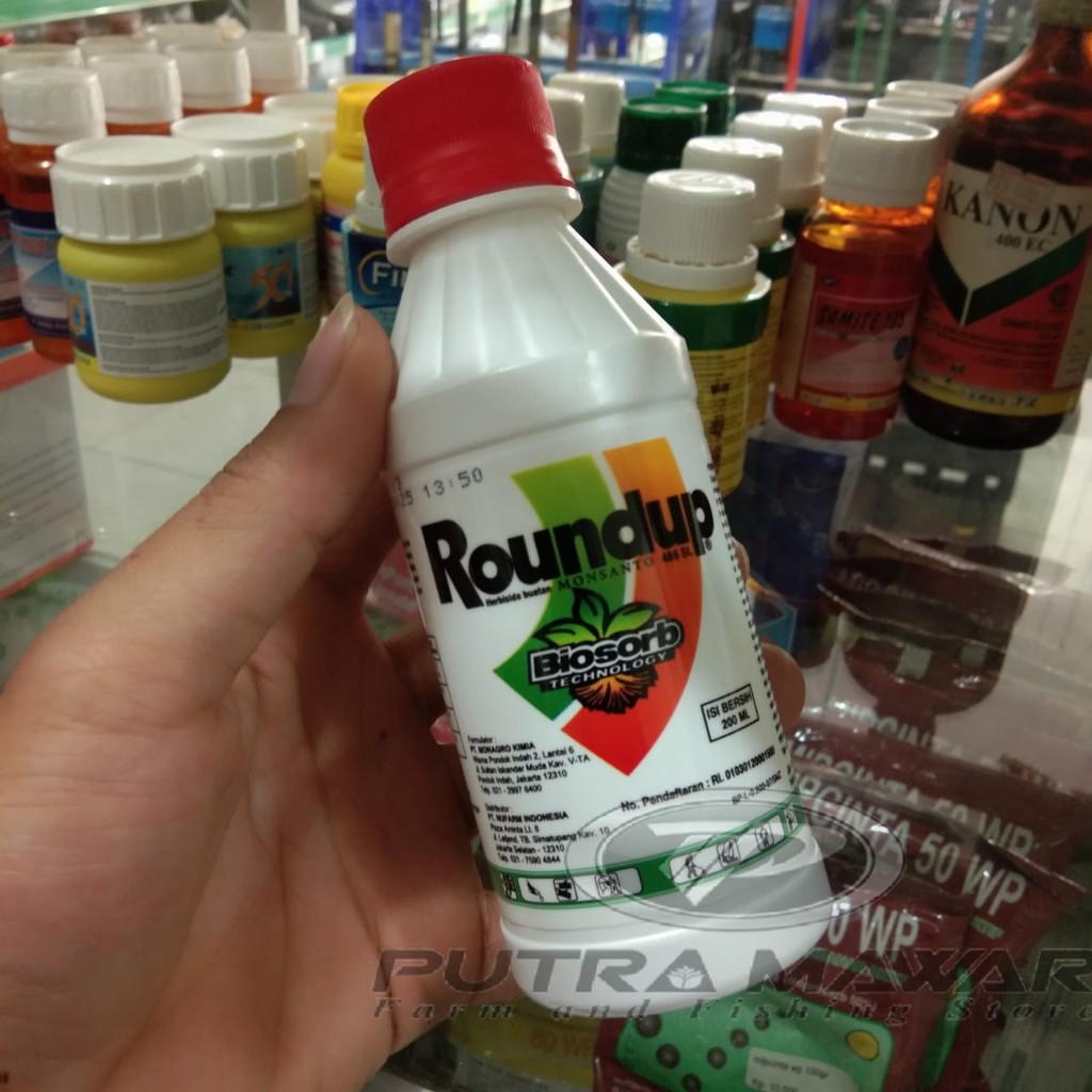 Jual Herbisida-RoundUp 486SL 200ml Herbisida Pembasmi Rumput. Obat ...