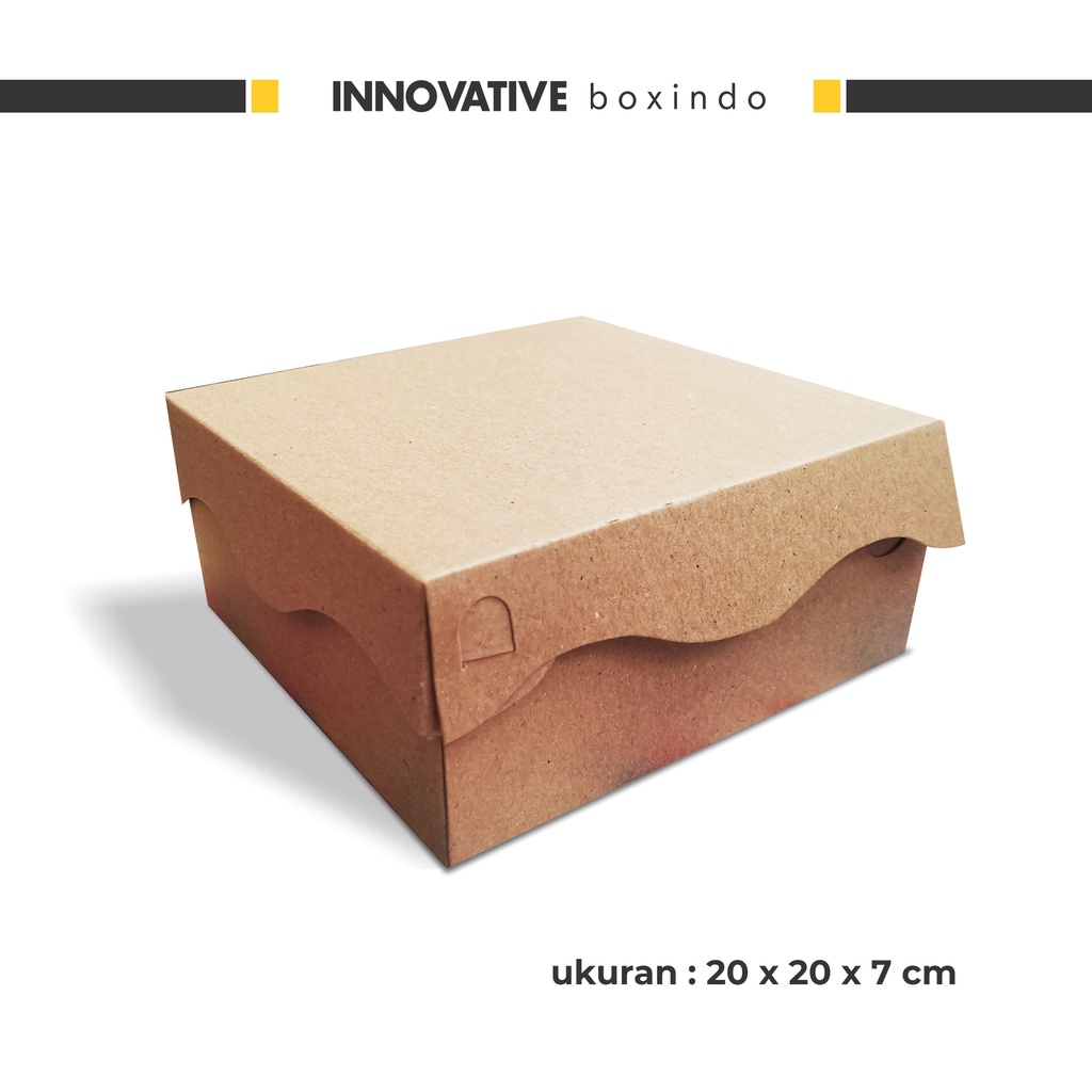 Jual Box Coklat R10 20 X 20 X 7 CM | Shopee Indonesia