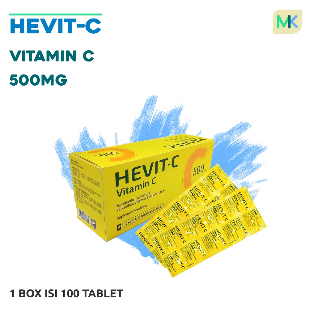 Jual HEVIT-C VITAMIN C 500MG ISI 100 TABLET | Shopee Indonesia