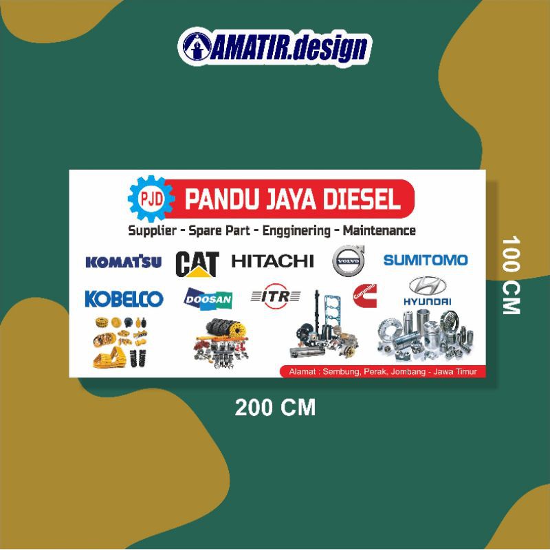 Jual BANNER TOKO SPARE PART ALAT BERAT ( 100 x 200 cm) | Shopee Indonesia
