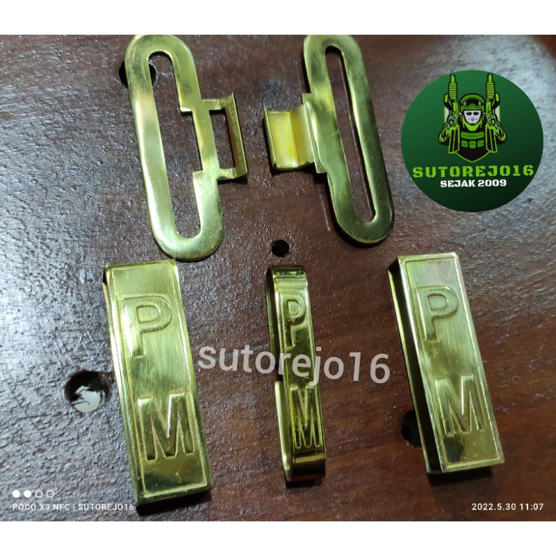 Jual kepala sabuk kopel pomal pm tni al bahan kuningan asli | Shopee ...