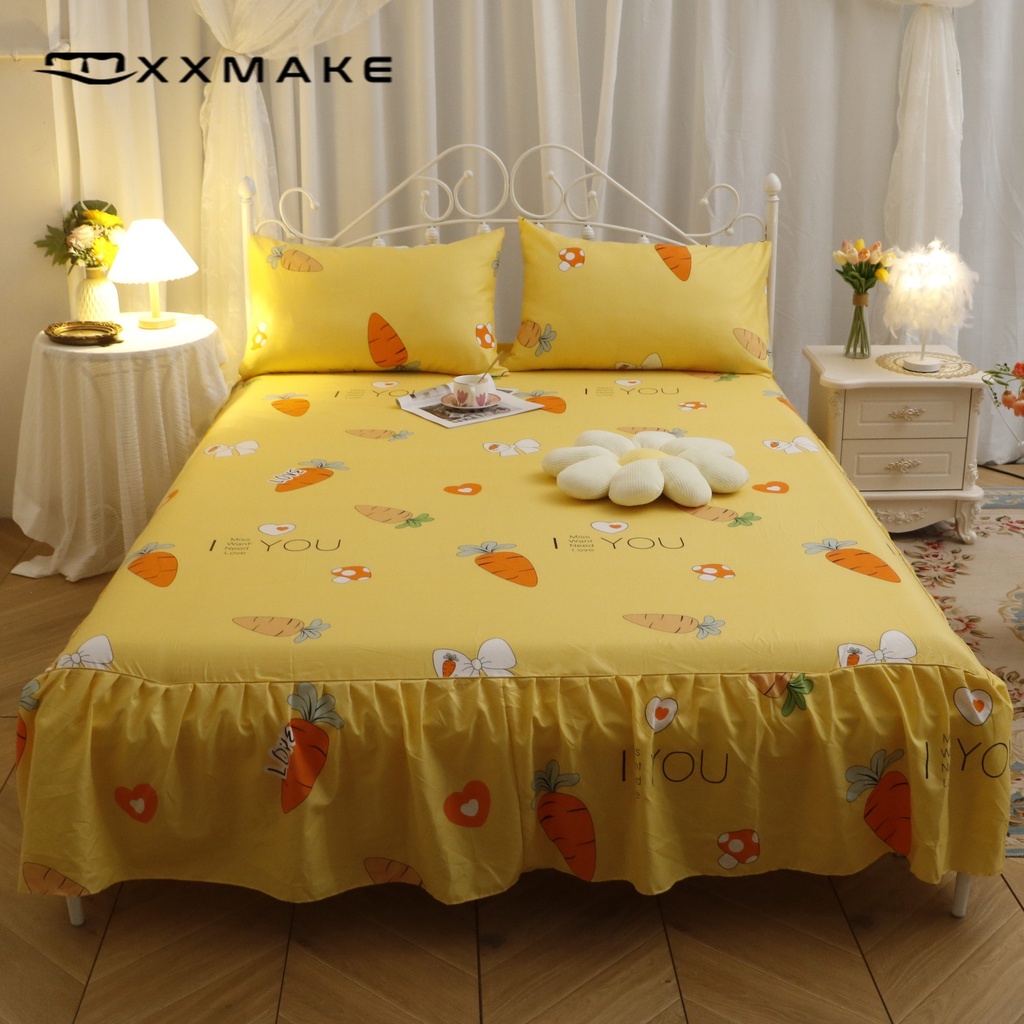 Jual XXMake Sprei Rumbai 90/120/160/180 4 Ukuran Seprei Bed Cover ...
